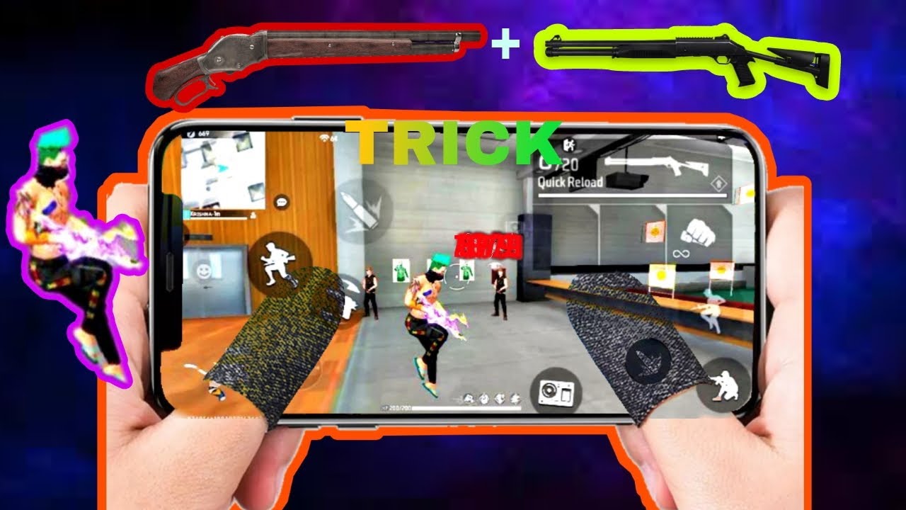 GOD Level HEADSHOT Trick//m187 and m10//for 📱Mobile//1gb 2gb 3gb 4gb ...
