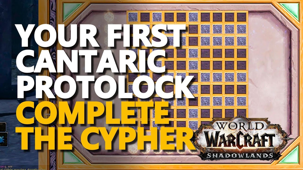 Your First Cantaric Protolock WoW quest - YouTube