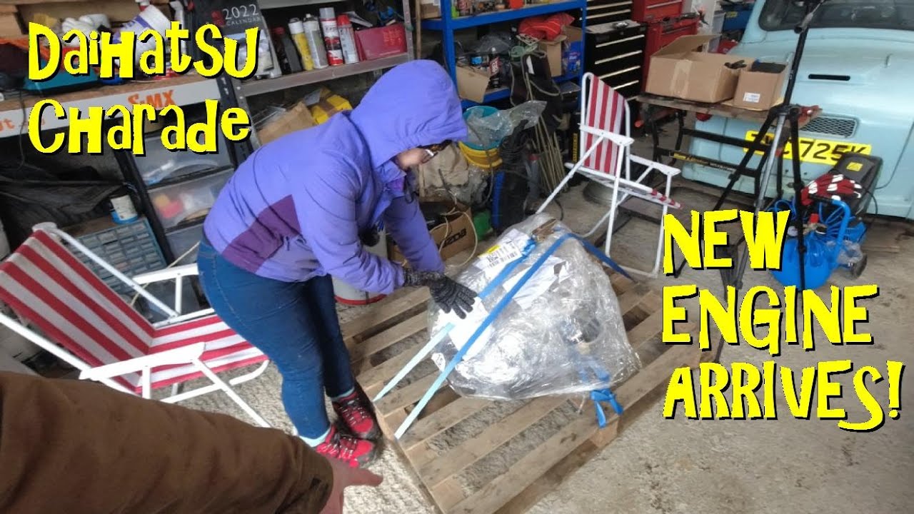 Daihatsu Charade engine swap! Engine arrives (Ep1) - YouTube