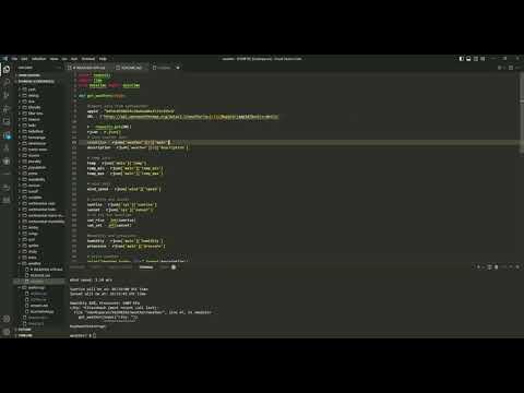 Weather app - python CS50 final project - YouTube