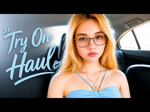 [4K] Transparent Lingerie & see-through Dresses| Micro Bikini Try-on Haul [4K] #008​