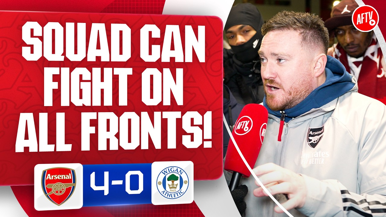 This Squad Can Fight On ALL Fronts! (Dan Potts) | Arsenal 4-0 Wigan ...
