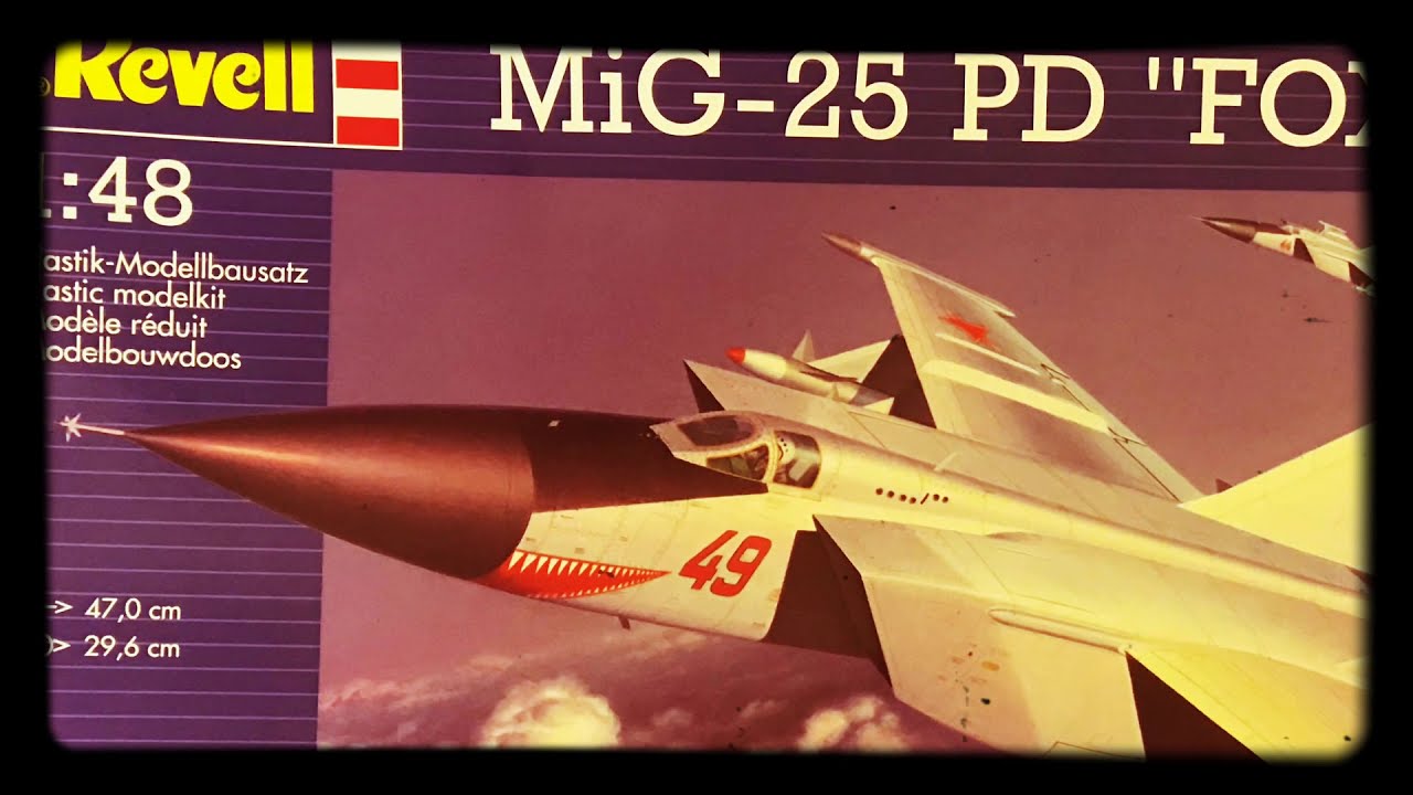 Revell 1/48 Mig-25 Foxbat built model kit - YouTube