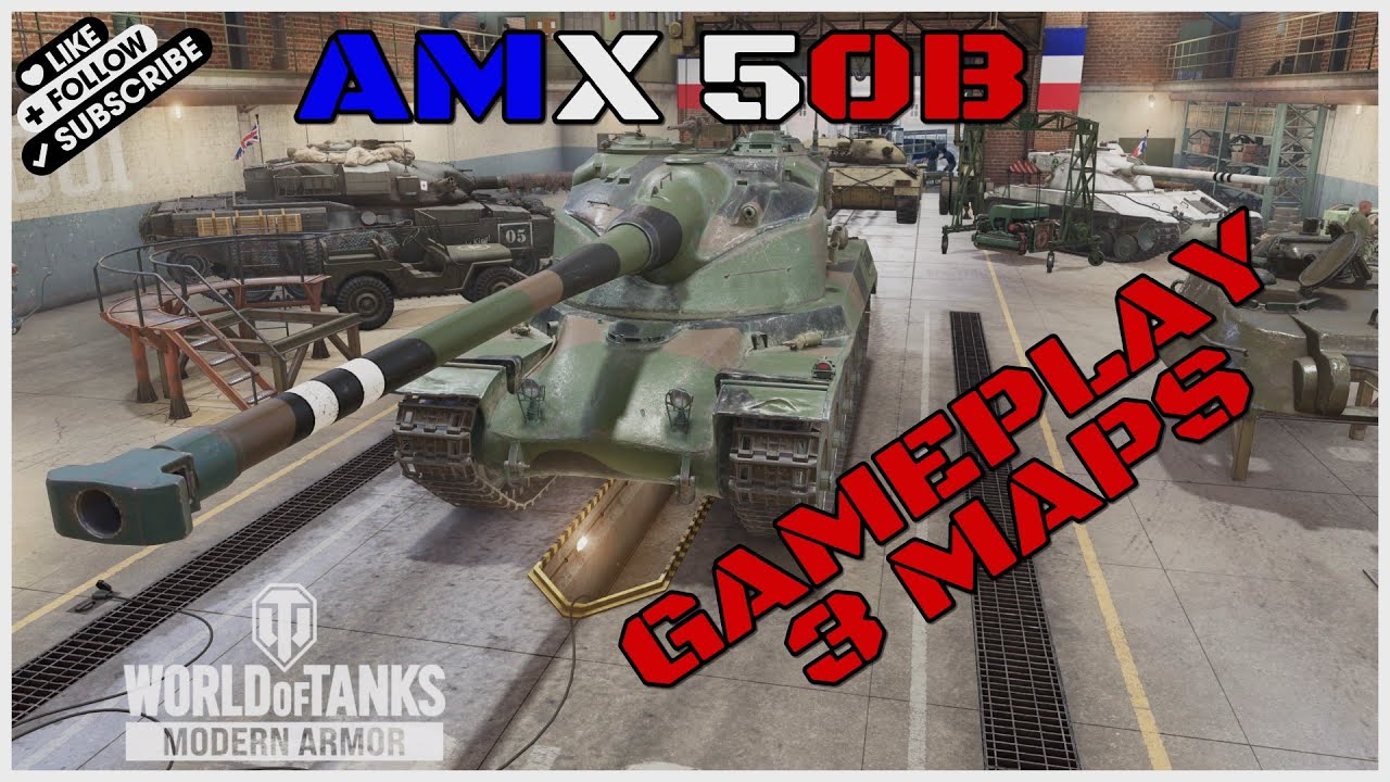 World of Tanks Console AMX 50B GAMEPLAY 3 MAPS WOTC EPIC (created by ...