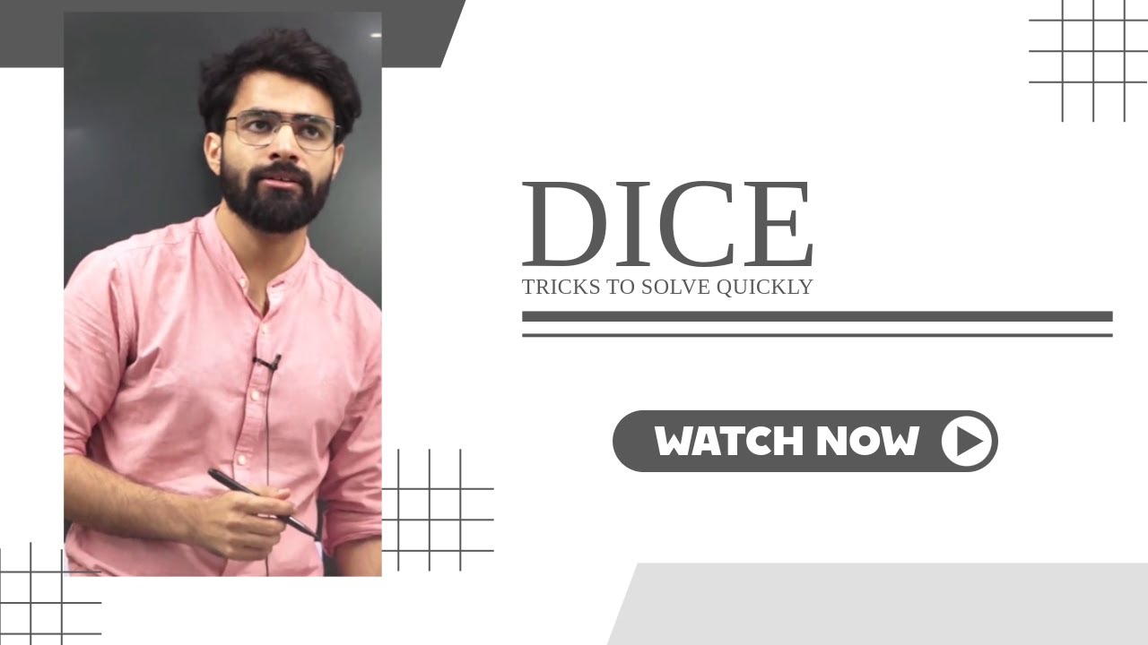 Dice (Tricks for Normal dice and open dice questions) #ssc #cuet #csat ...