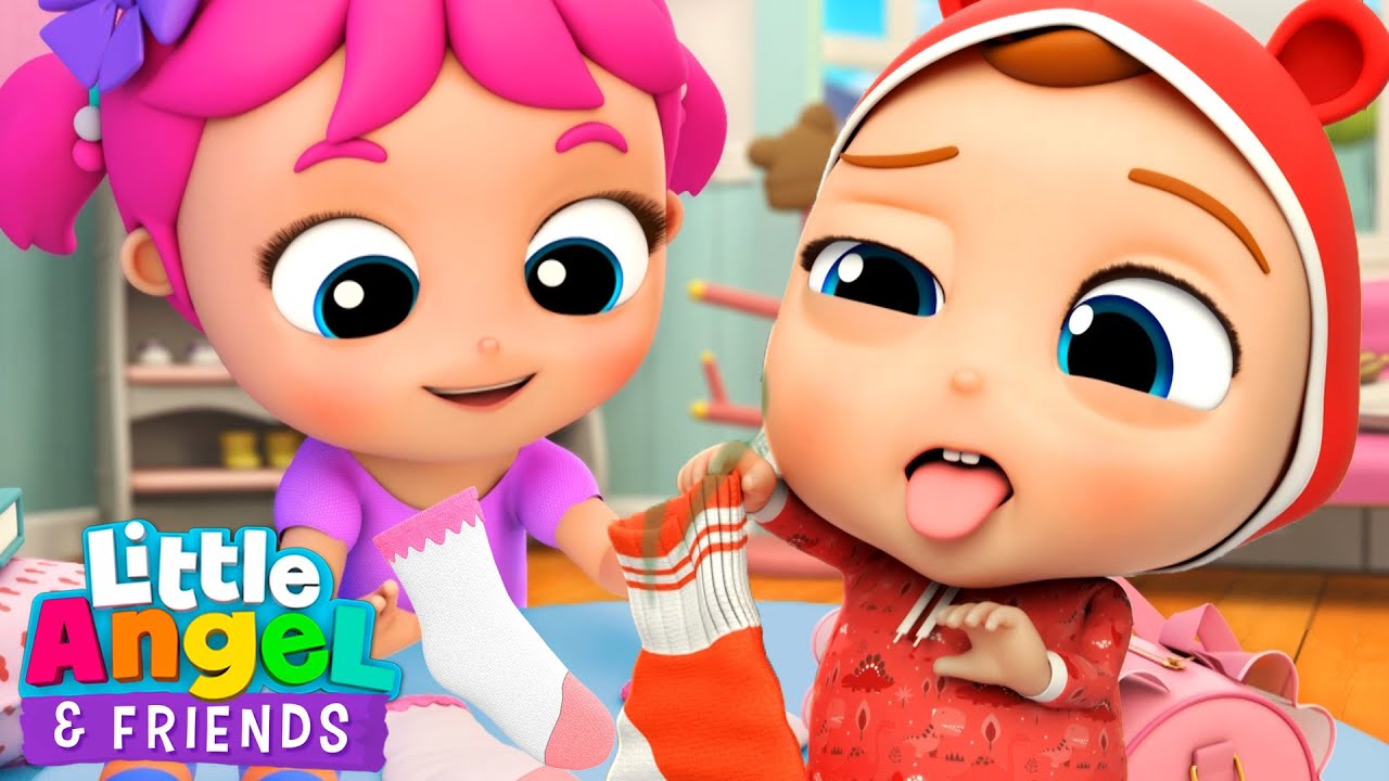 Baby John's Yucky Stinky Socks | Little Angel And Friends Kid Songs ...