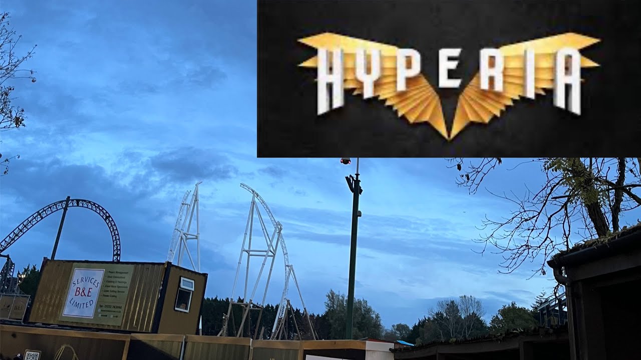 Hyperia Thorpe Park construction update 8- 30th October 2023 - YouTube