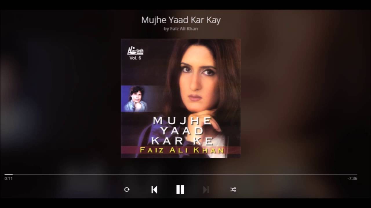 Mujhe Yaad Kar Kay Woh Roya Kerin Gaye by Faiz Ali Khan - YouTube