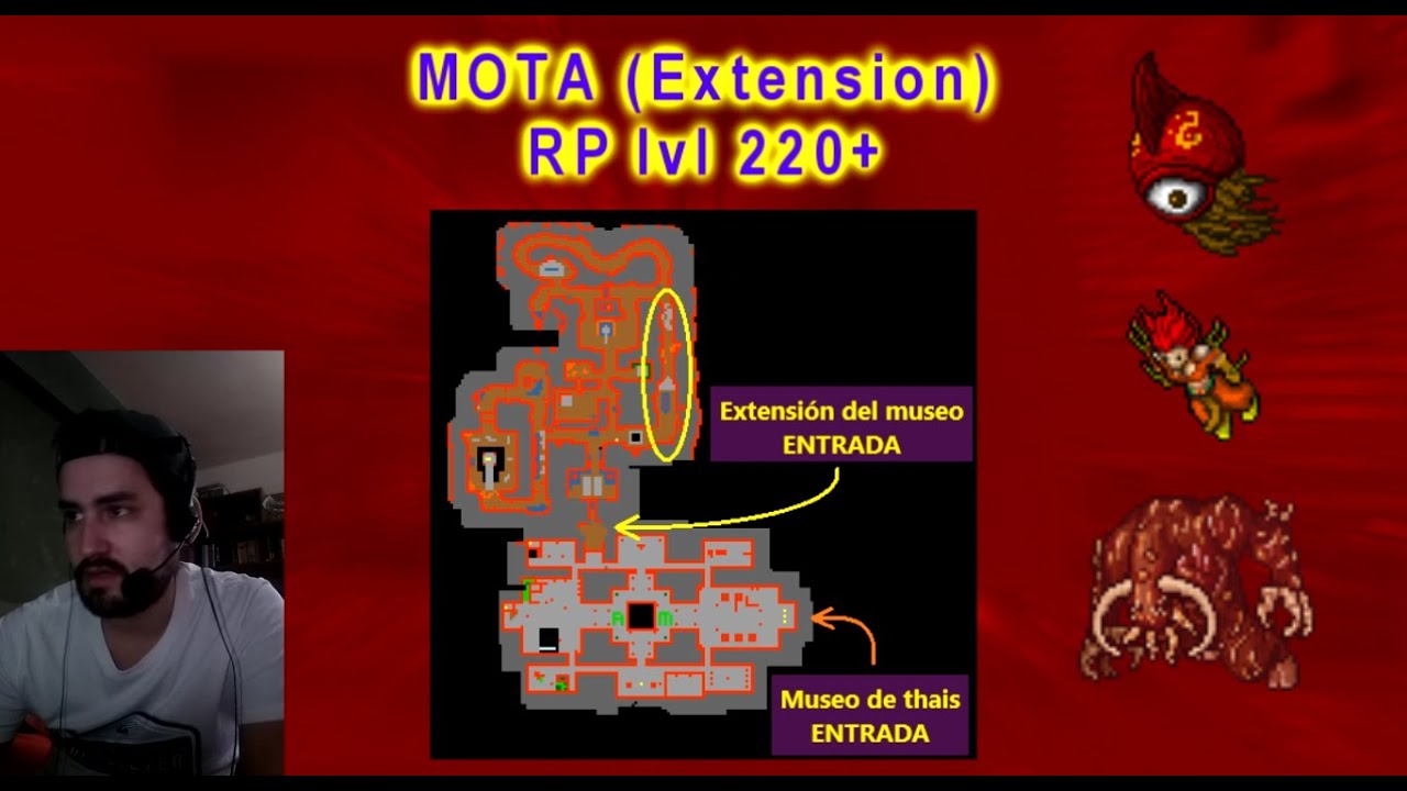 Tibia - Extension Museum of tibian arts/MOTA (Derecha) RP 220+ - YouTube