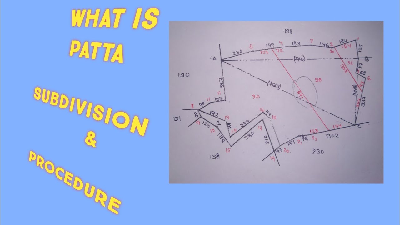 Patta subdivision & procedures - YouTube
