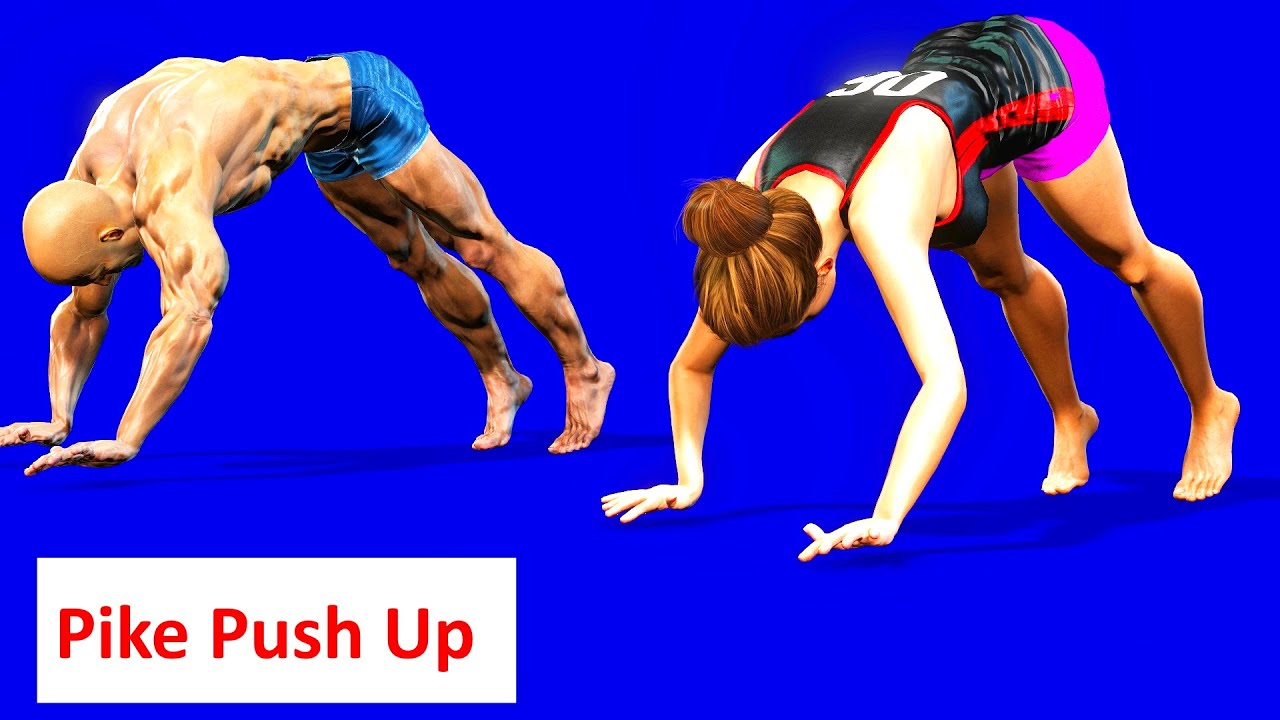🔴100 Pike Push Up Partner Workout Exercise - Cardio + Burn Calories ...