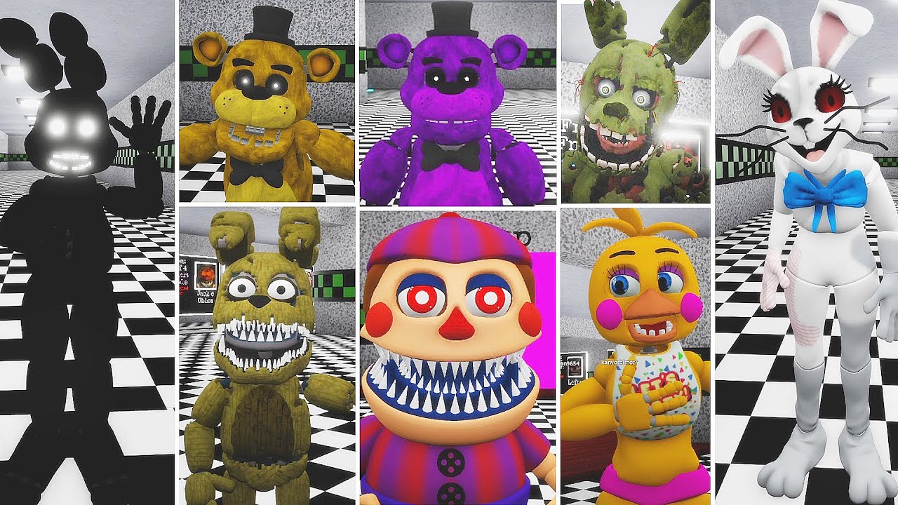 62 Animatronics GRATUITOS no Combined Nights Roleplay!! - YouTube