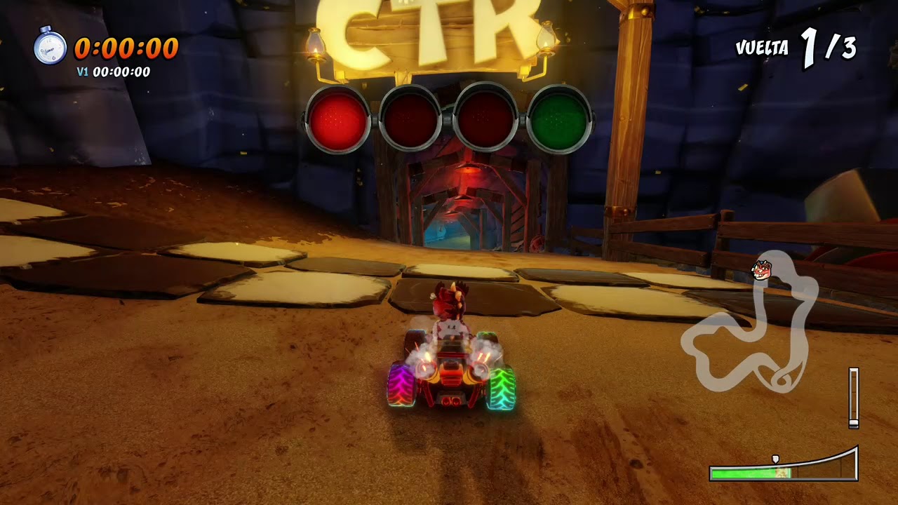 Crash Team Racing Nitro Fueled Ganándole a William Pollo en minas ...