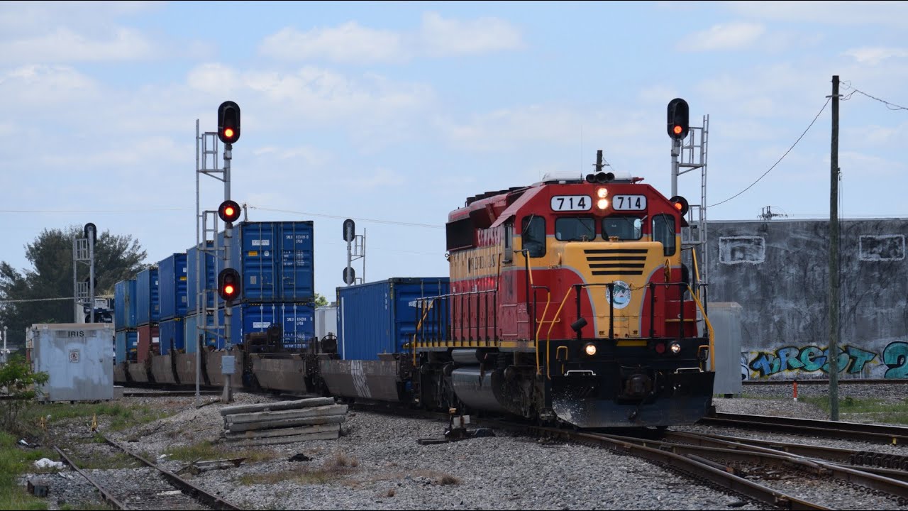 FEC Railfanning 1,000 Subscriber Special! Chasing Trains in Miami ...