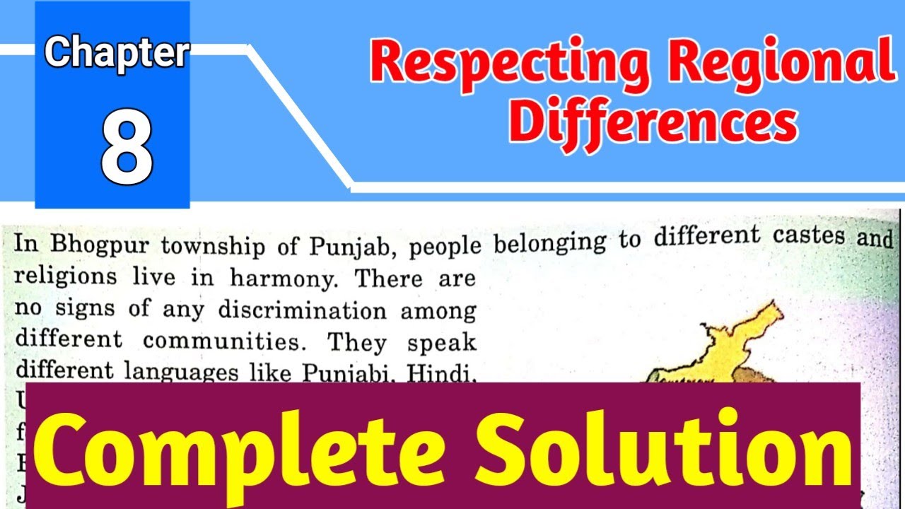 ||Respecting Regional Differences Solution||DAV Class 5 S. St Chapter 8 ...