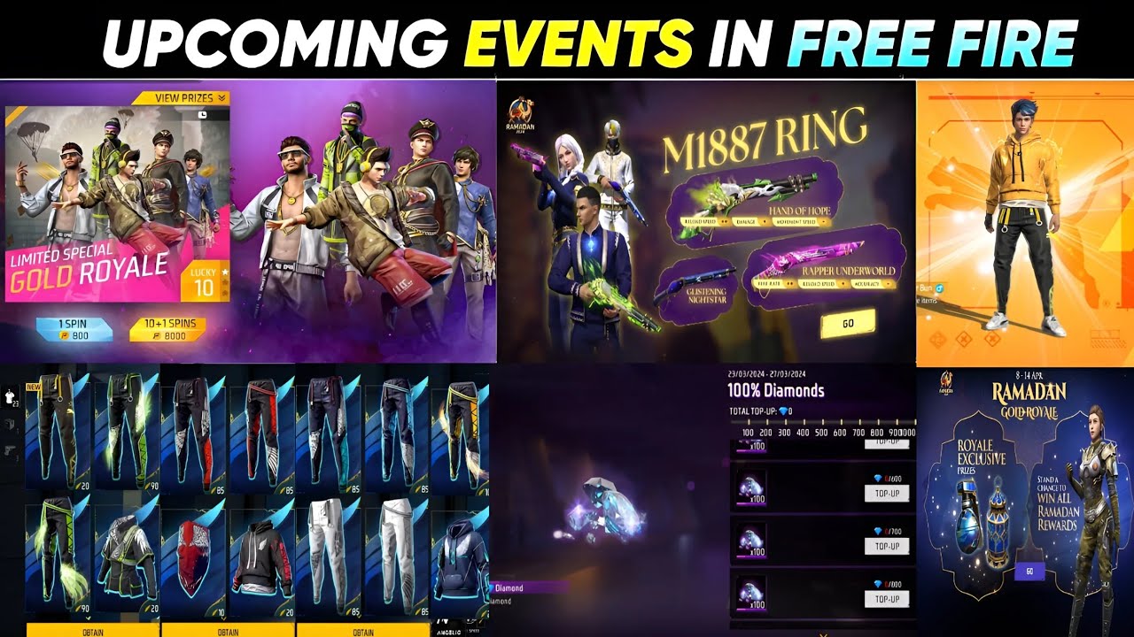 SPECIAL GOLD ROYALE FREE FIRE | 100% BONUS TOPUP EVENT | ANGELIC PANT ...