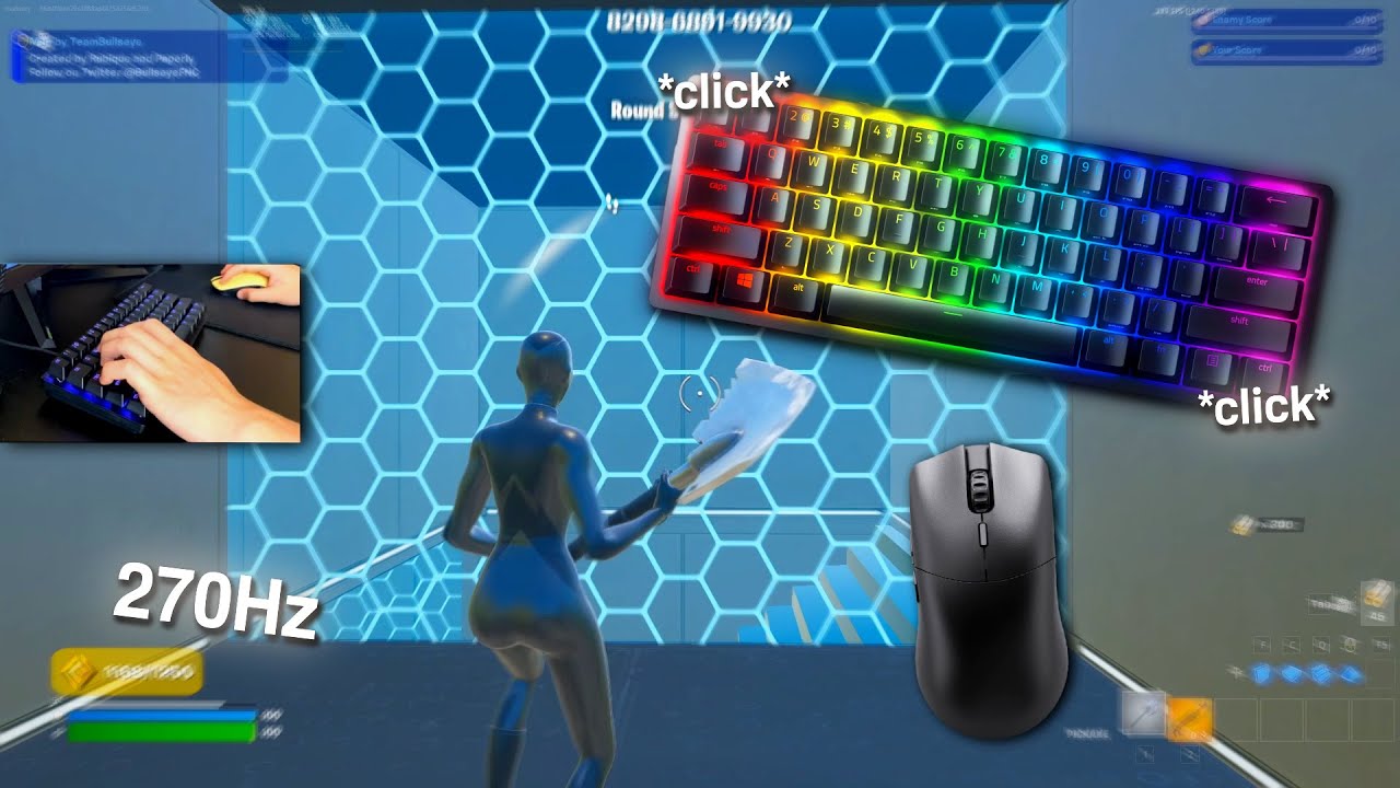 Clicky Razer Huntsman Mini ASMR 😴Piece Control 1v1🏆 270 FPS Satisfying Keyboard Sounds - YouTube