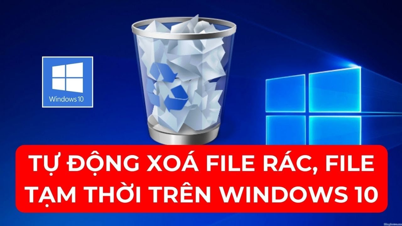 Hướng dẫn tự động xoá file rác, file tạm thời trên windows 10 - YouTube