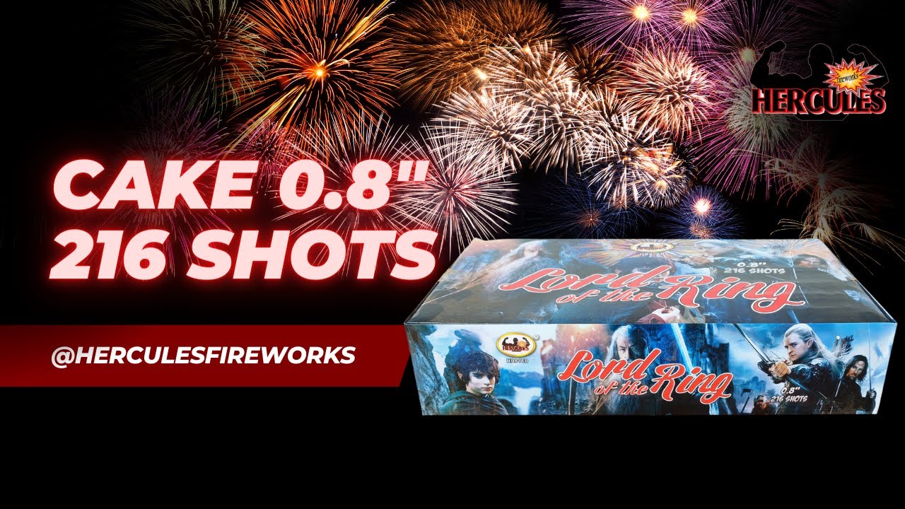 Cake 0.8 216 Shots | Hercules Fireworks - YouTube