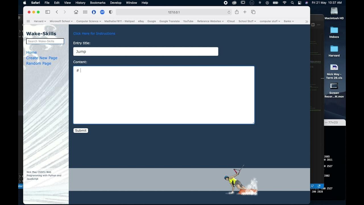 CS50 - HarvardX - Project 1 Wiki - YouTube