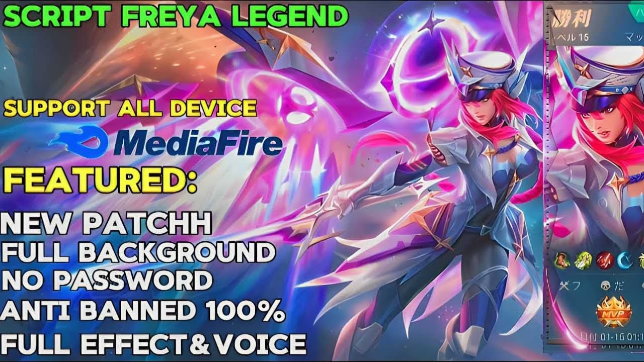 New Script Skin Freya Legend No Password | Full Effect & Voice - New Patchh Mobile legends Bang ...