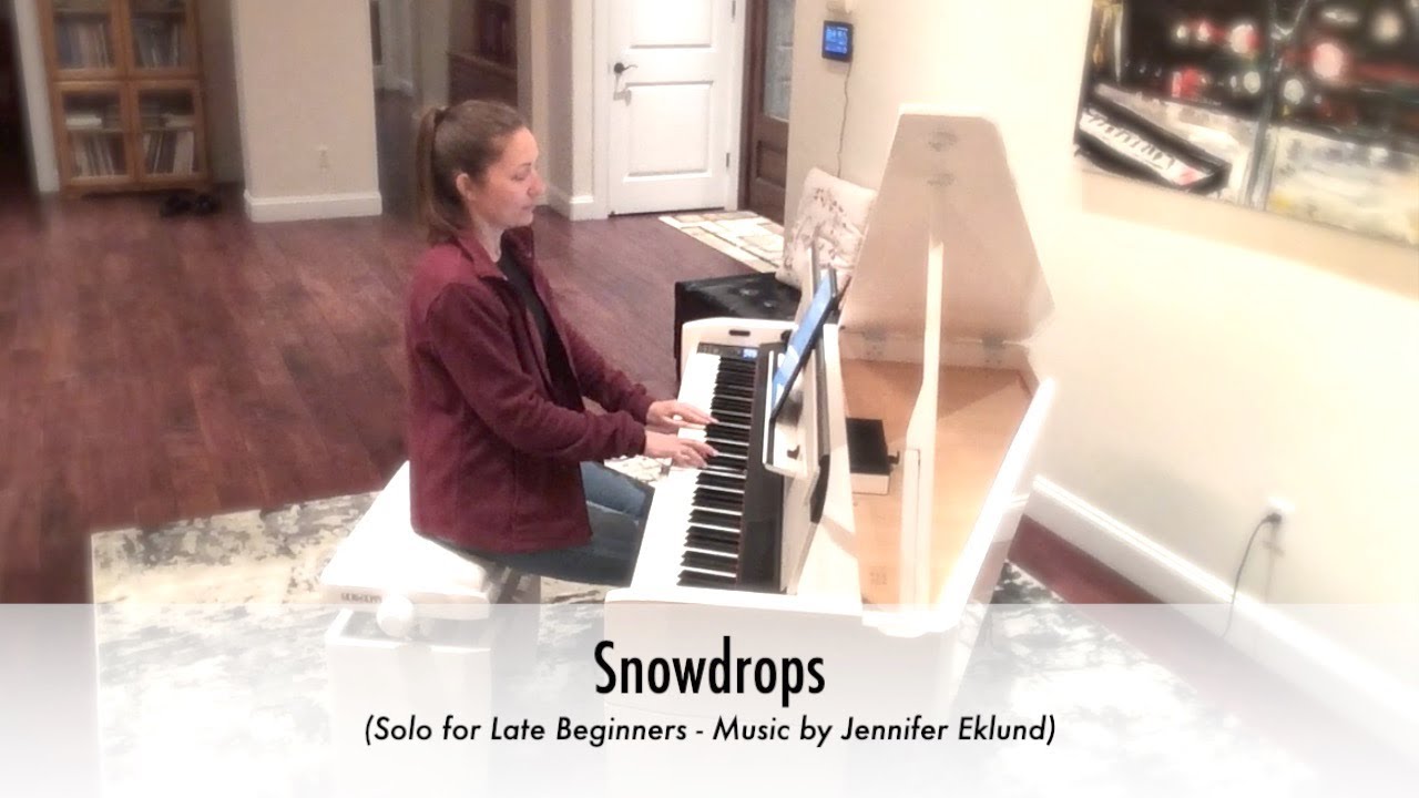 Snowdrops (Piano Solo for Late Beginners) - YouTube