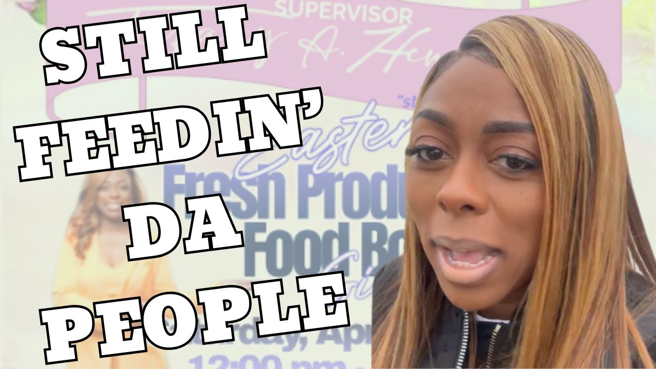 Tiffany Henyard's Recent Thornton Township Easter Food Giveaway - YouTube