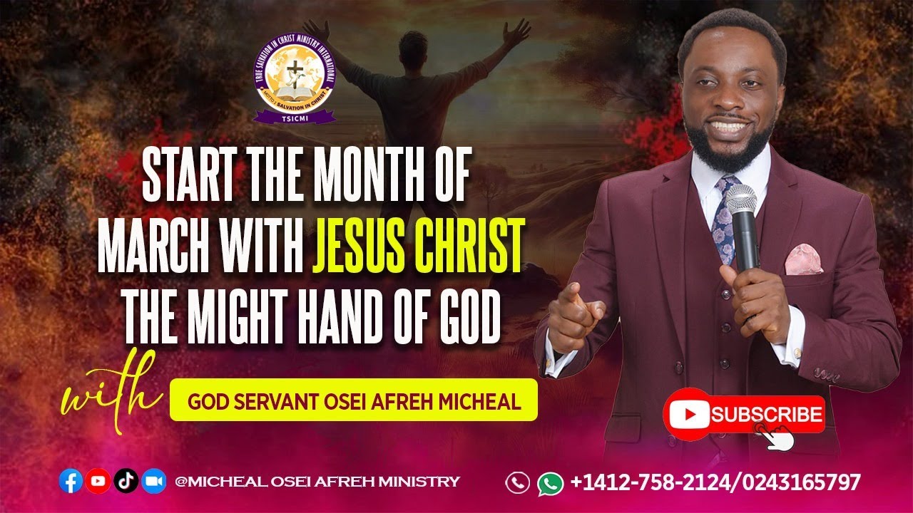 START THE MONTH OF MARCH WITH JESUS CHRIST-THE MIGHTY HAND OF GOD ...