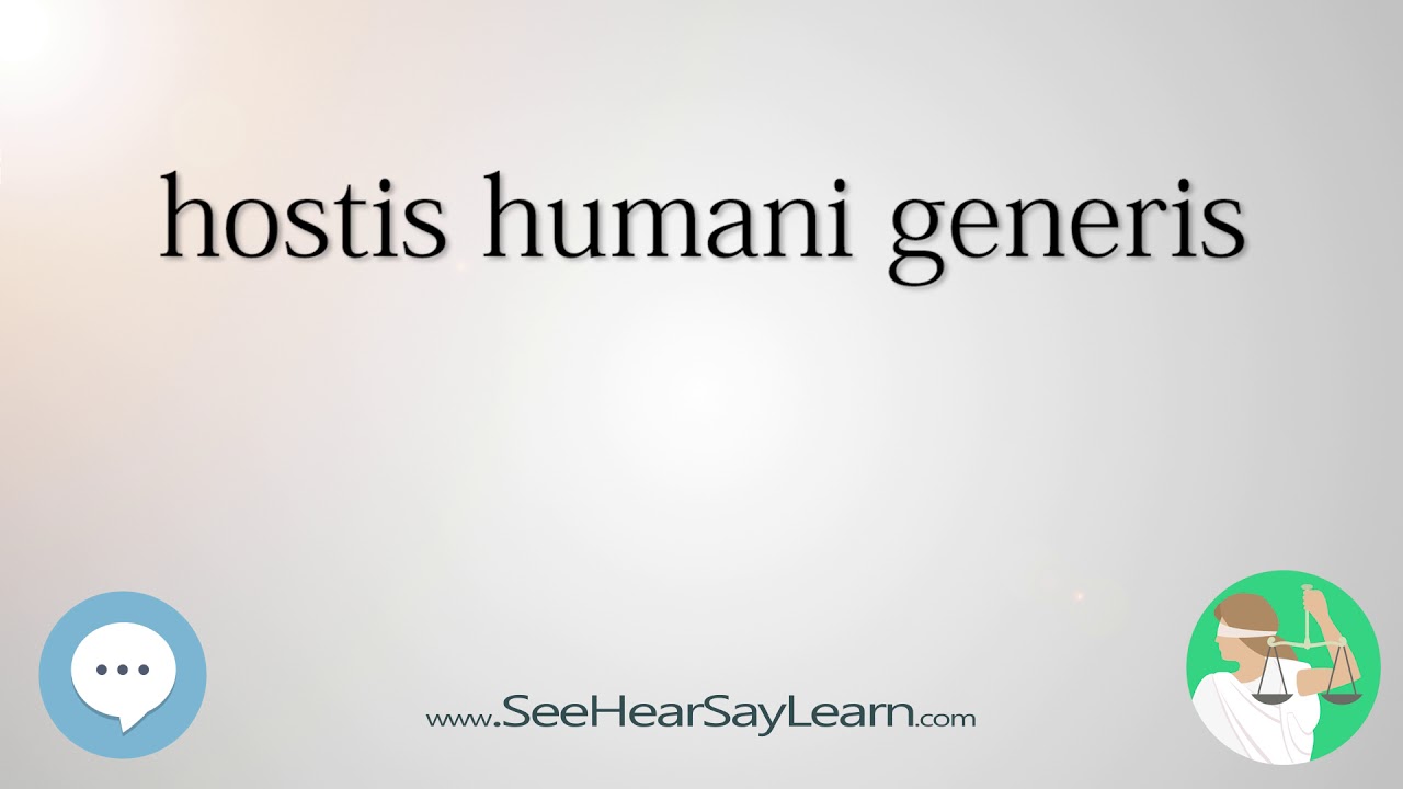 hostis humani generis 🔊 - YouTube