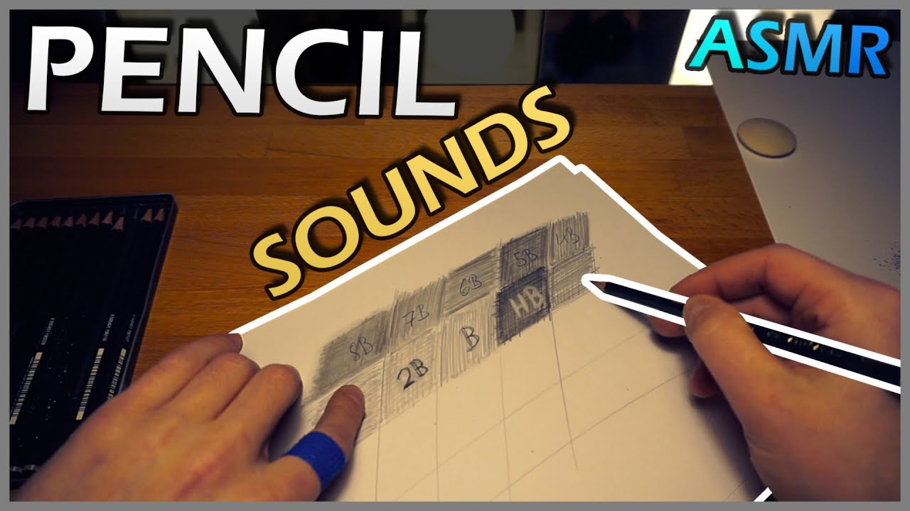 ASMR • Pencil Sounds • Simple Hatching • For Sleep 😴😴😴 (NO TALKING ...