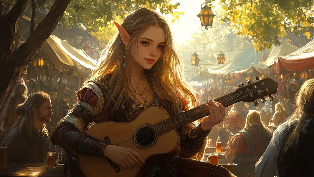 Relaxing Medieval Music | Autumn In The Medieval Village - Fantasy Pub ...