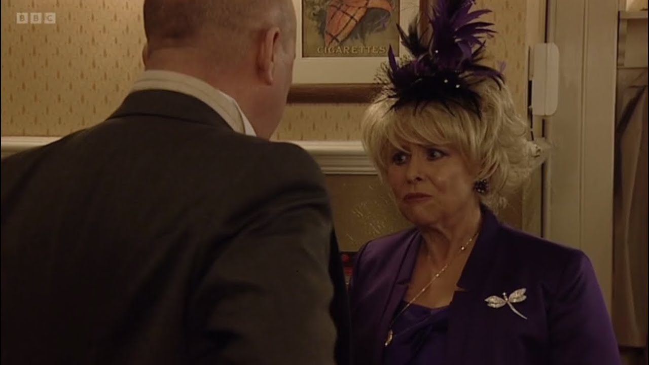 Eastenders Phil explains to Peggy that Shirley is going to dob him in ...