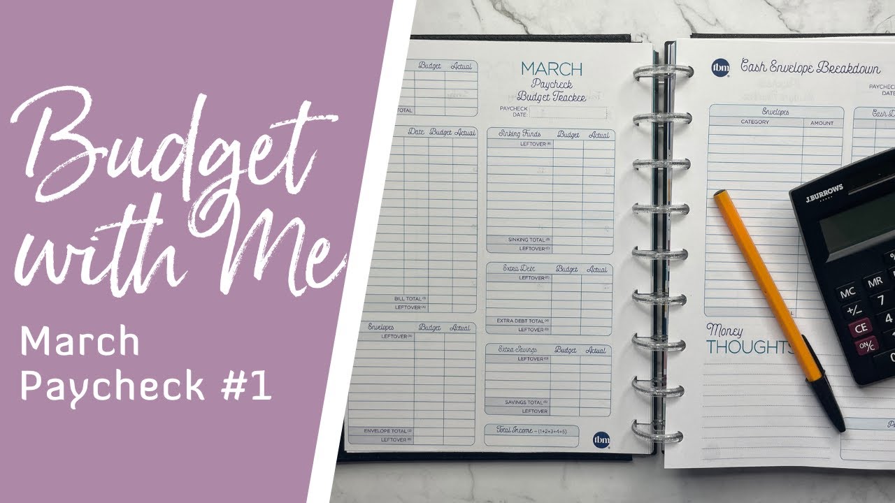 Budget With Me | Mar 2022 Paycheck #1 - YouTube