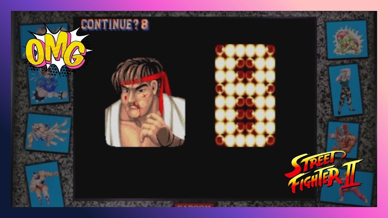 All SF2 Character Continue Screens | Street Fighter 2: The World ...