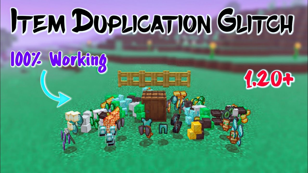 Item Duplication Glitch Minecraft Pe 1.20 | Minecraft 1.20 Duplication ...
