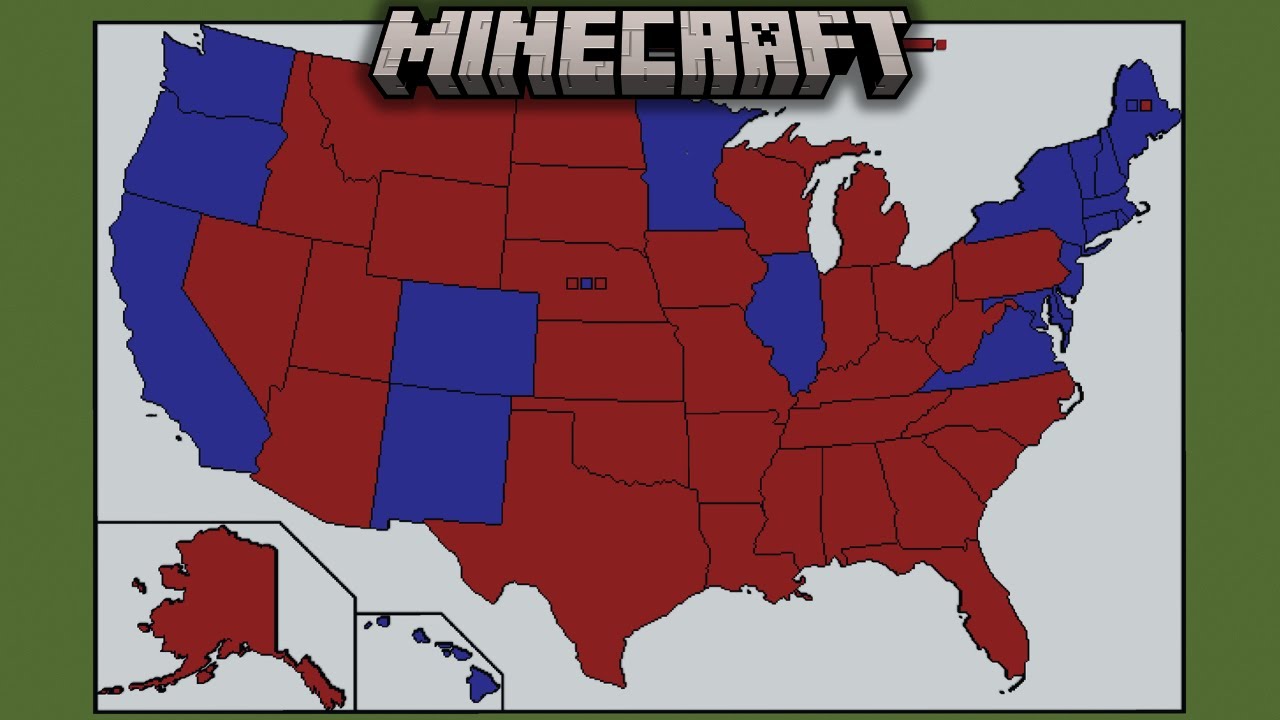 2024 United States Presidential Election Results in Minecraft - YouTube