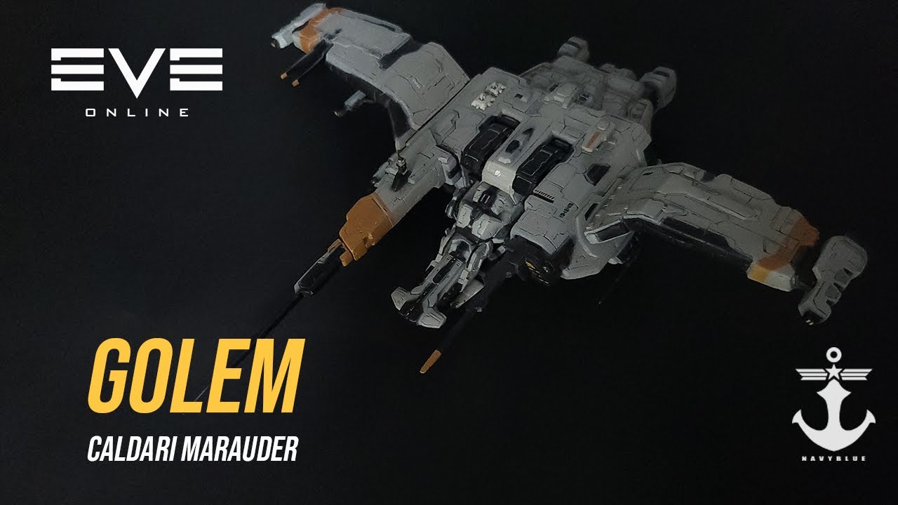 【EVE Online】 Caldari Marauder Golem - DIY Model Making - YouTube