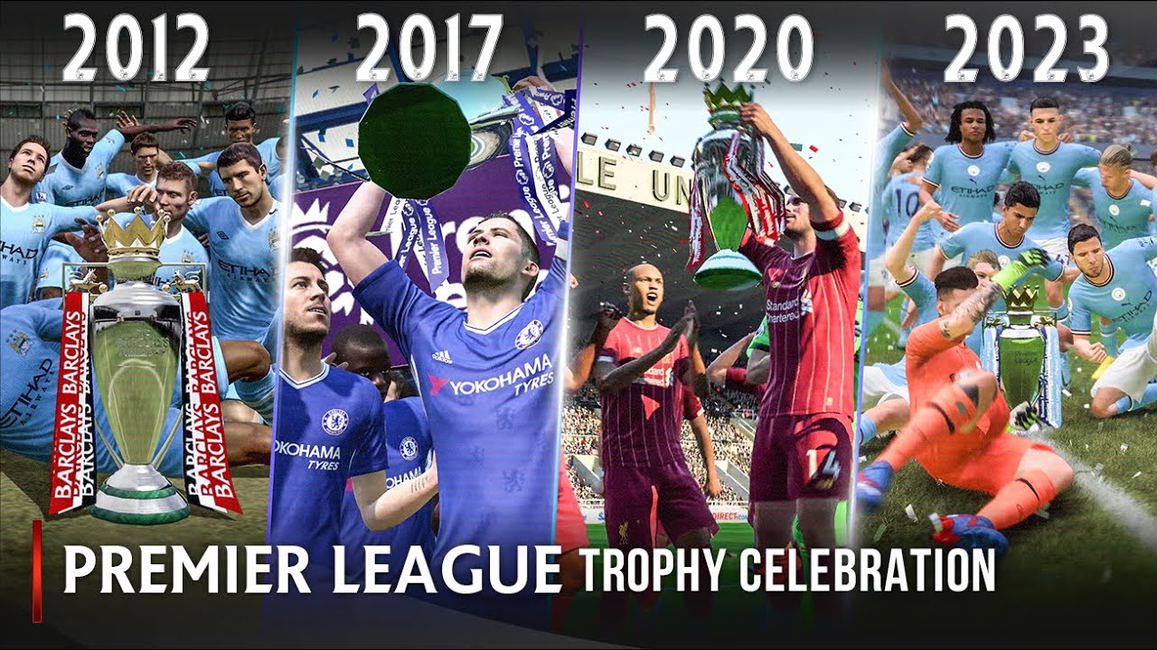 EPL Trophy Celebration In FIFA | 2012 - 2023 | - YouTube