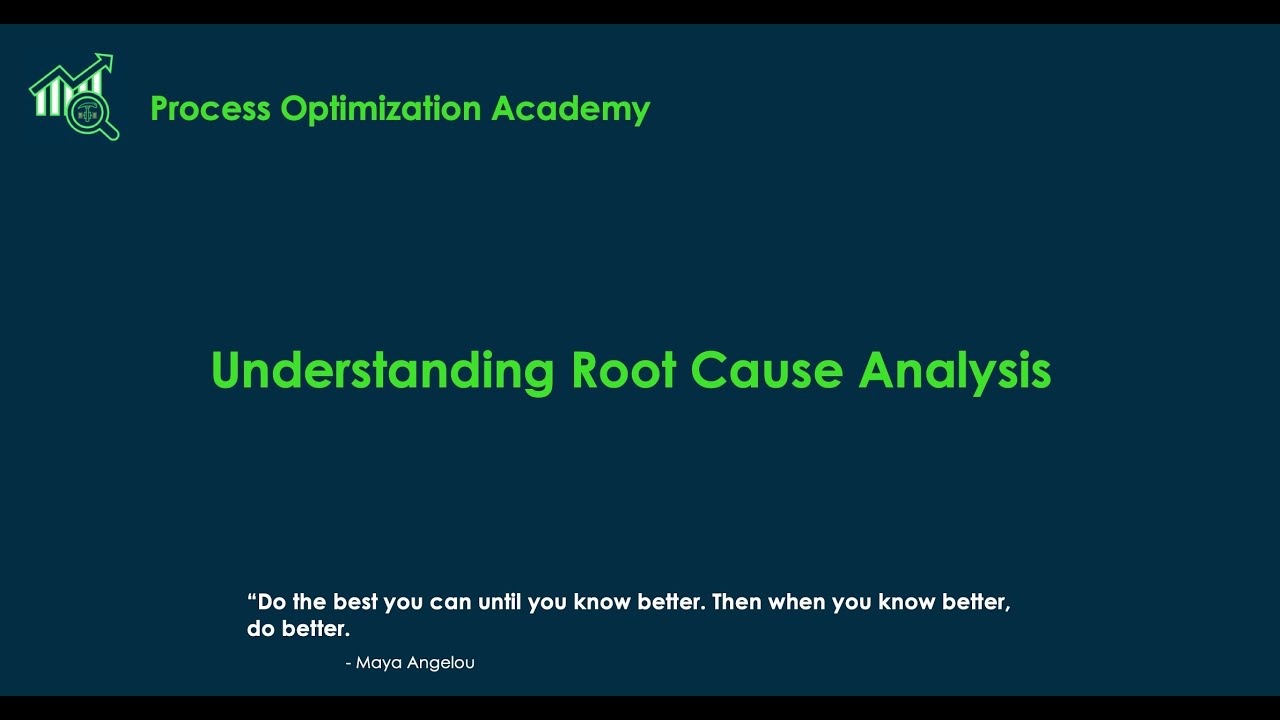 Process Optimization Academy - Root Cause Analysis - YouTube