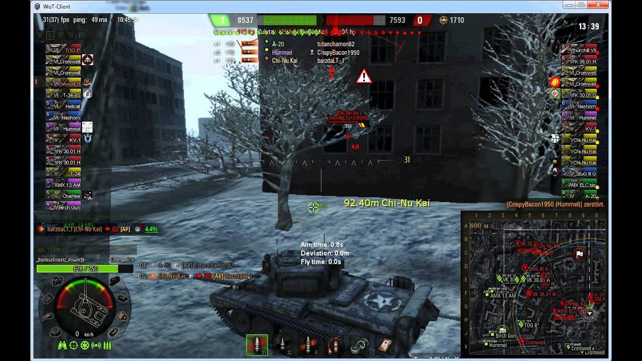 WOT ! Cronwell B ! dmg 3450!8 Kills ! Win8 21000 Bestes Game ! - YouTube