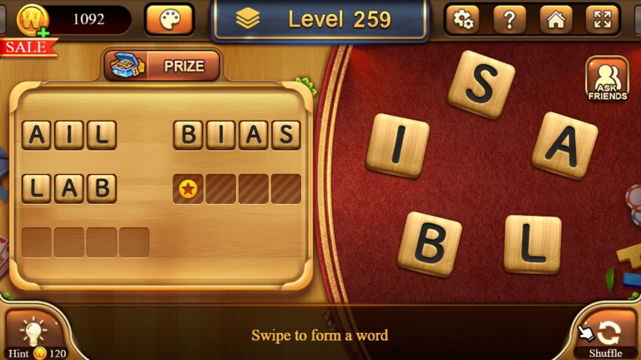 Word Connect level 259 😈 - YouTube