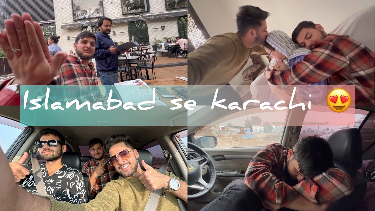 Islamabad se karachi | ate he mama k haath ka khana 😍| dono raste mai ...