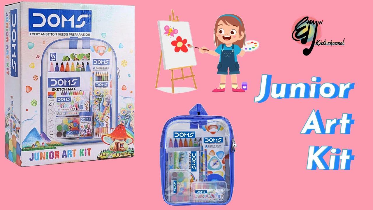 Junior Art Kit | Let's Draw and Color Various Pictures Together | DOMS ...