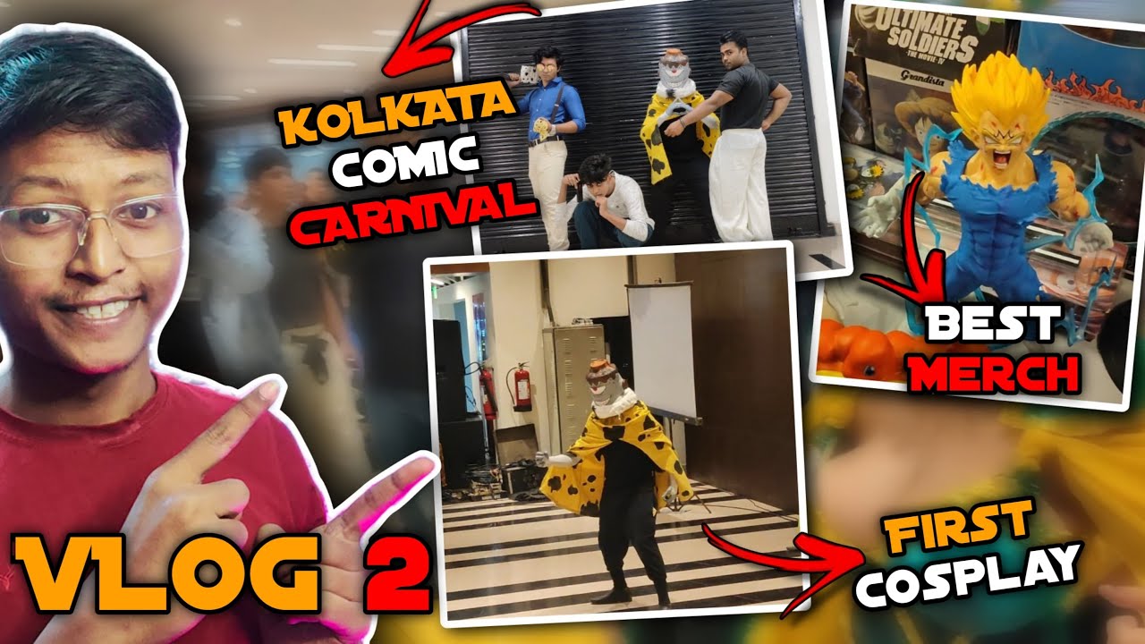 Kolkata Comic Carnival | VLOG 2 | First time COSPLAY kia | Clanimex ...