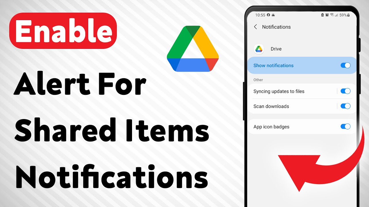 How To Enable Alert For Shared Items Notifications On Google Drive ...