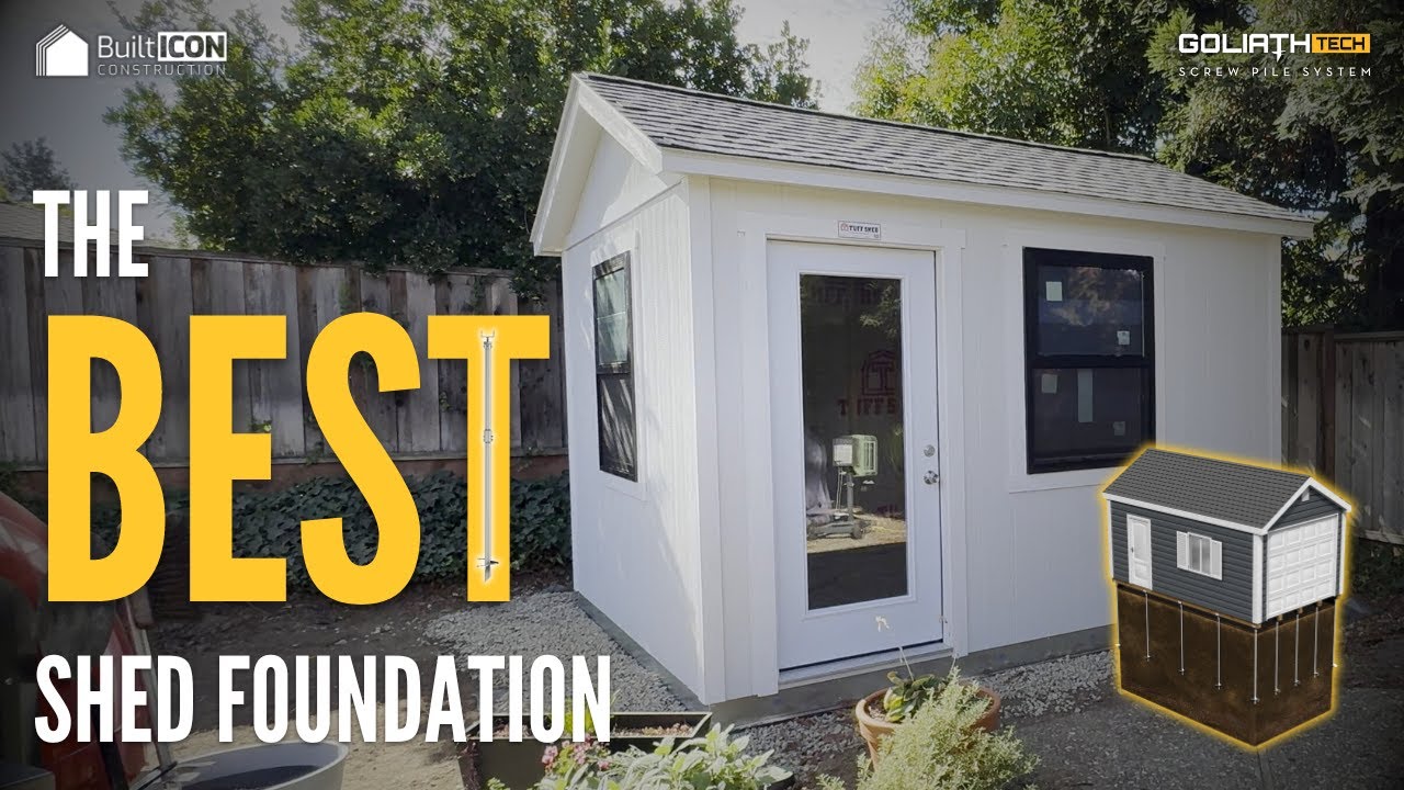How to Install a Helical Pile Foundation for Tuff Shed - YouTube