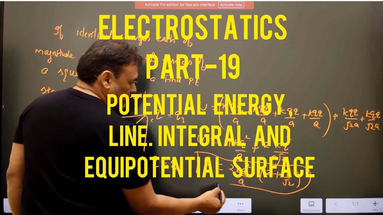 Potential energy ,line integral ,equipotential surface |#class12|# ...