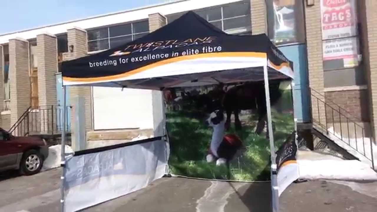 Outlet Tags Branded Canopy Tent for Brand Awareness. - YouTube
