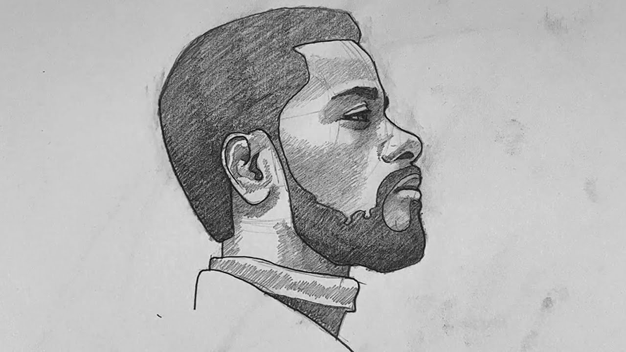 How To Draw Faces | Male Portrait 2 | #drawingtutorial #facedrawing # ...