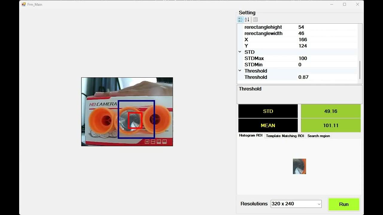 AForge TemplateMatching and Histogram C# - YouTube